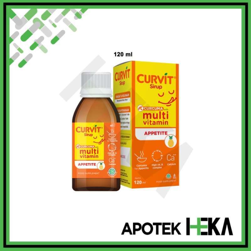 Jual Curvit Syrup - Sirup Vitamin Nafsu Makan Anak di Seller Apotek ...