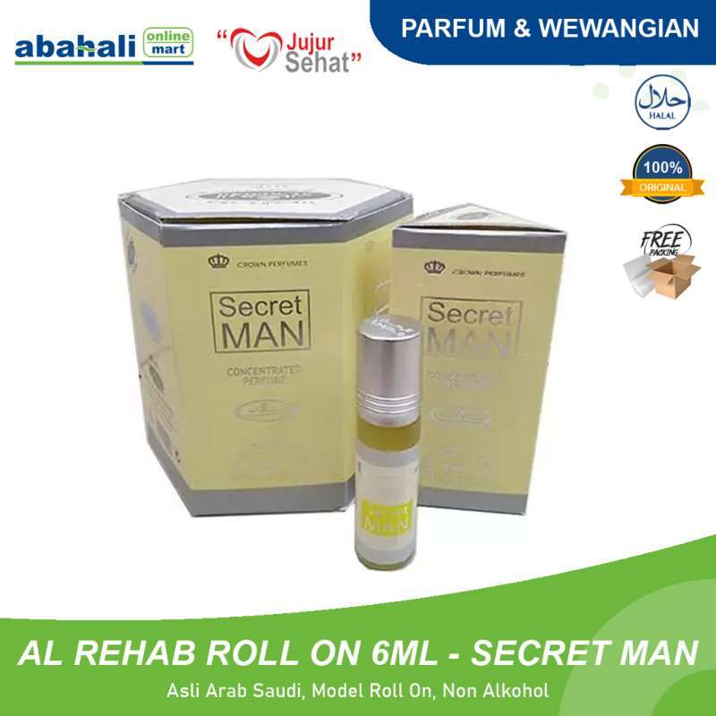 Jual Parfum Al Rehab Secret Man Roll On 6ml Tanpa Alkohol Cocok Untuk ...