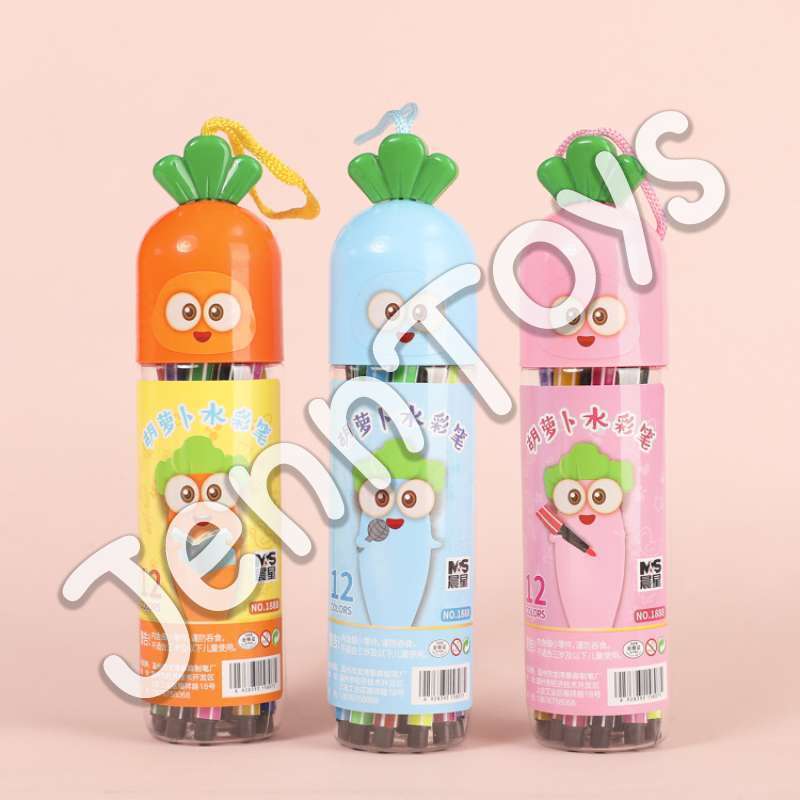 Jual JennToys - BABY CARROT ORANGE [isi 12pc] - Marker pen Marker color ...