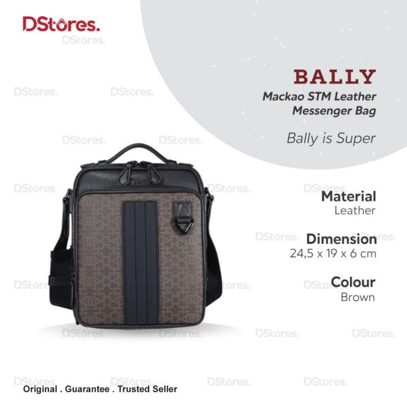 Jual Bally Mackao Stm Leather Messenger Bag Di Seller Dstores Men ...