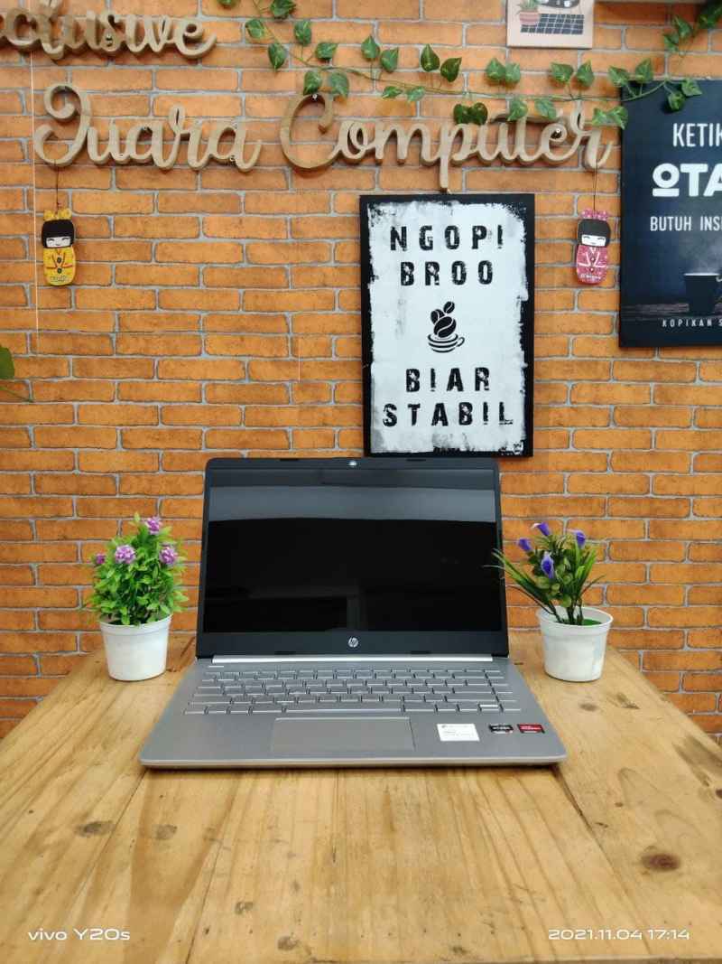 Jual HP 14S-FQ1006AU AMD RYZEN 5-5500U 8GB 512GB SSD 14FHD IPS WIN10+OHS di Seller Juara ...