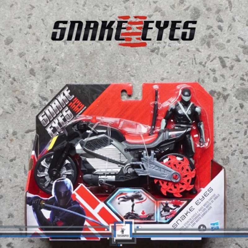 Jual Snake Eyes with Stealth Cycle Figure G.I. Joe Origins Ninja Spin ...
