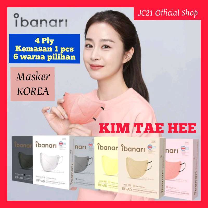 Jual Ibanari Masker Korea Premium Mask 4 Ply Kemasan Pack 1 Pcs Di ...
