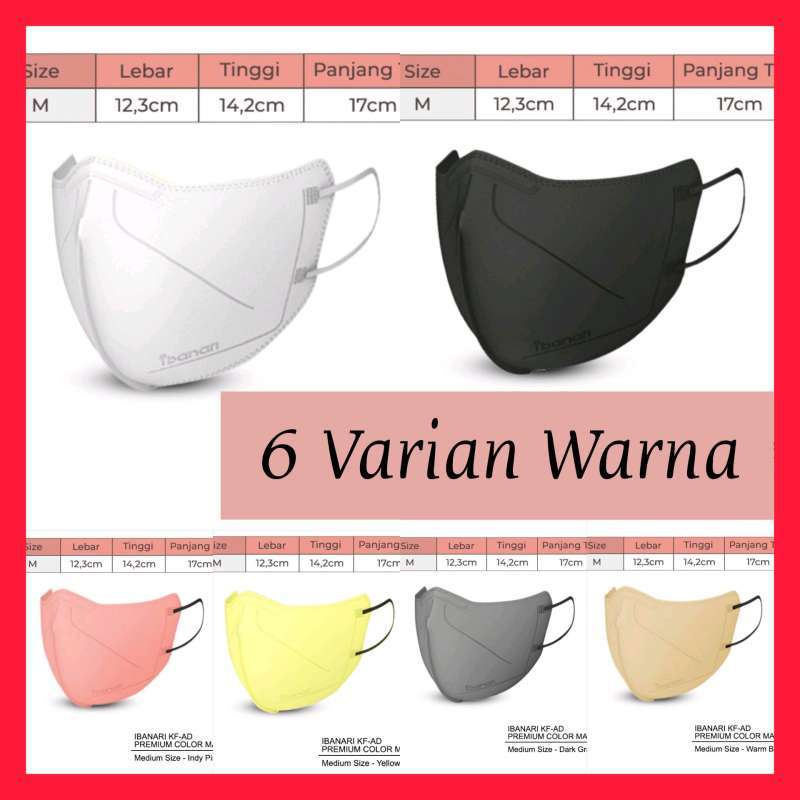 Jual Ibanari Masker Korea Premium Mask 4 Ply Kemasan Pack 1 Pcs Di ...