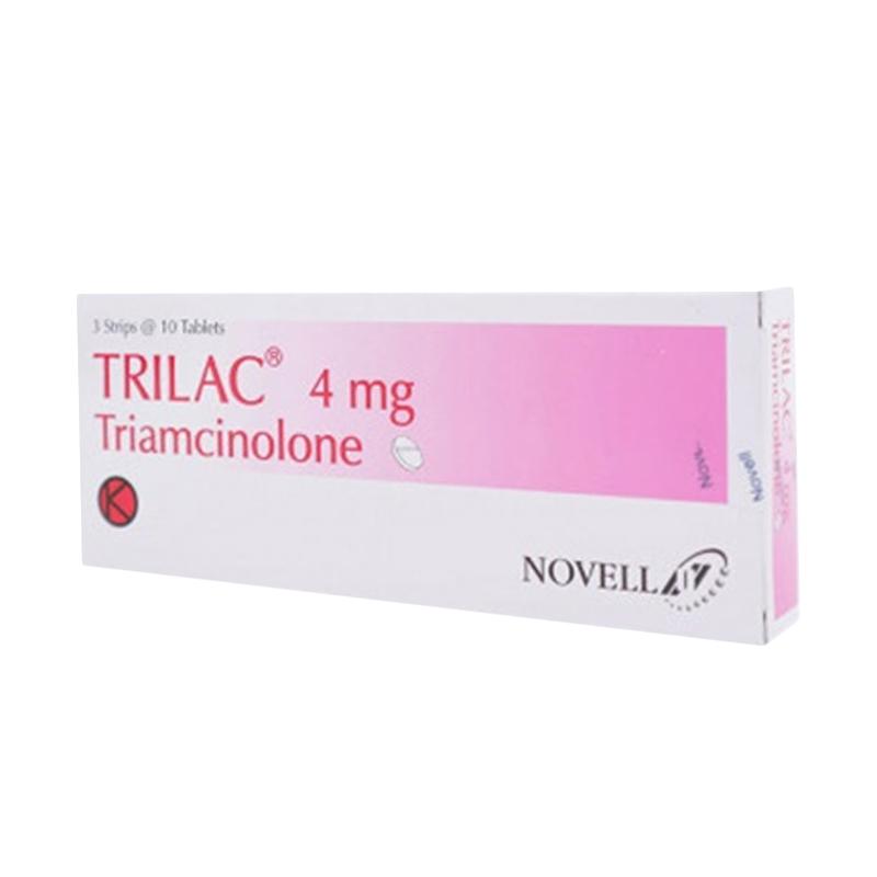 Jual Novell Trilac Triamcinolone Obat Kesehatan [4 mg] 10 tablet di ...