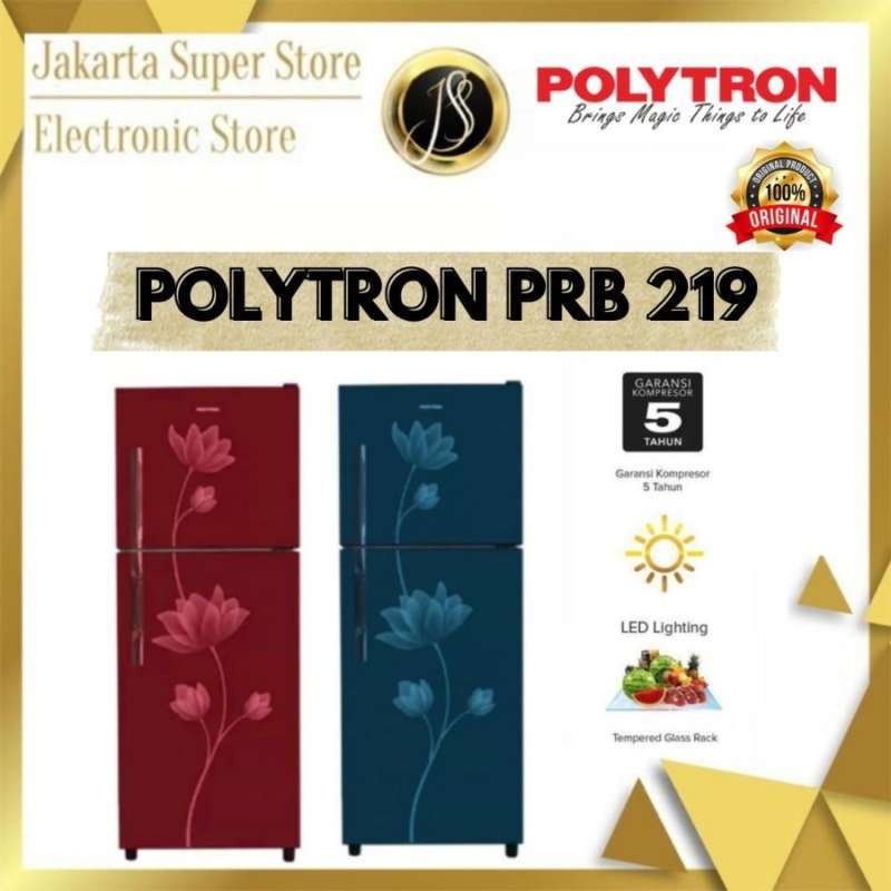 Jual Kulkas 2 Pintu Polytron Prb219 Original, Murah & Diskon Februari ...