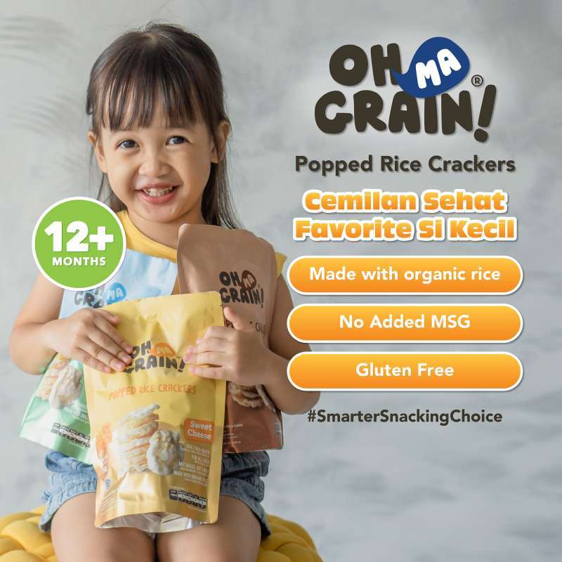 Jual Oh Ma Grain! Rice Crackers 50gr - Snack Beras Sehat Halal Organik ...