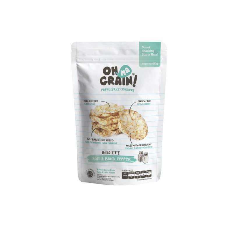 Jual Oh Ma Grain! Rice Crackers 50gr - Snack Beras Sehat Halal Organik ...