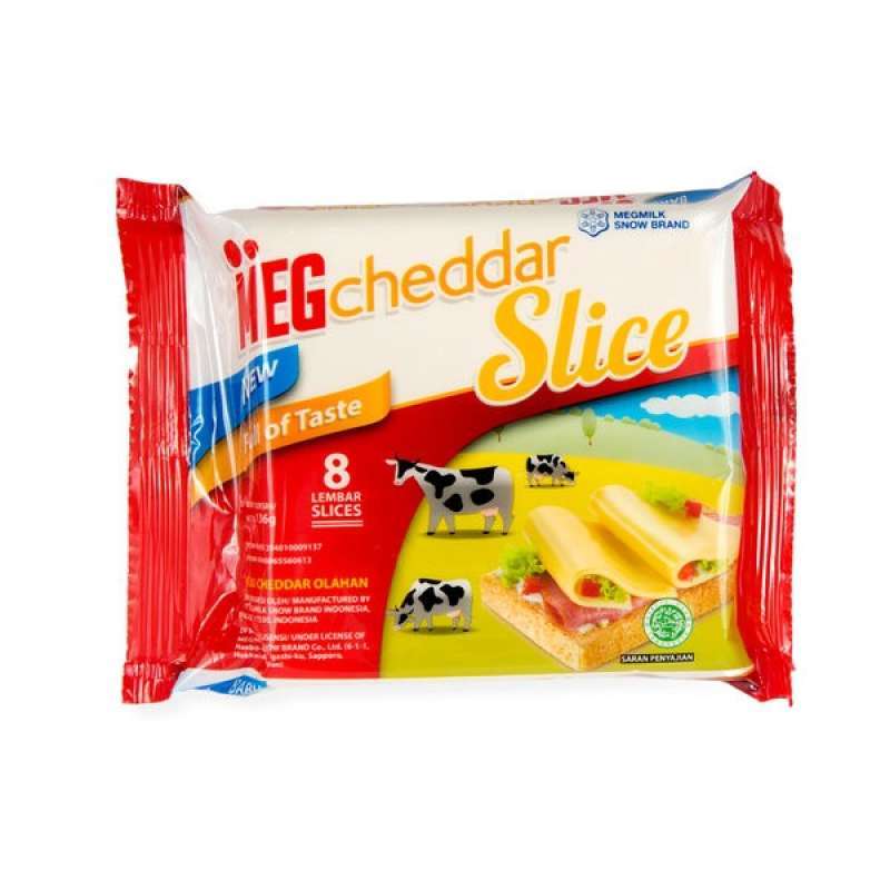 Promo MEG Slice Cheddar Cheese 8 - Keju Chedar isi 8 Lembar Diskon 20% ...
