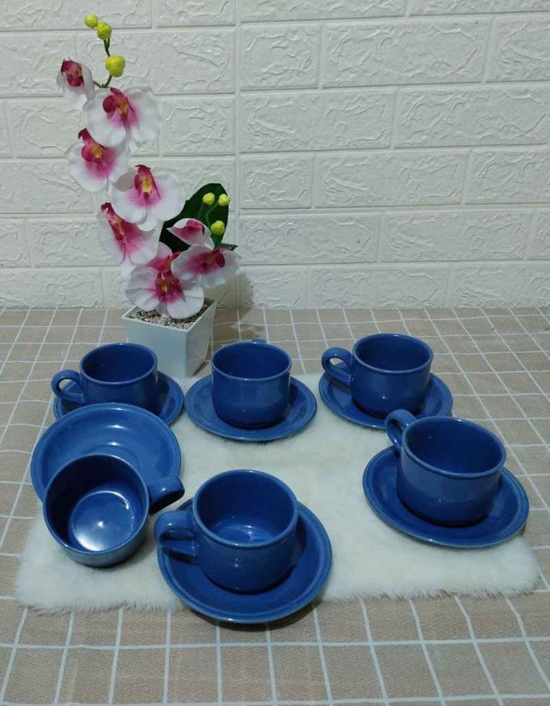 Jual Cangkir Set 6 Pasang Keramik /Cangkir Teh Set/Cangkir Kopi Keramik ...