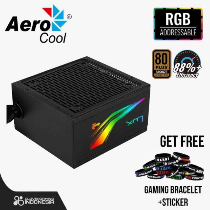 Jual Aerocool Lux 550w Rgb Psu Ats Power Supply 80+ Bronze - Aero Cool - Non Modular Di Seller ...