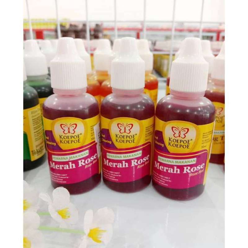 Jual PEWARNA KOEPOE KOEPOE MERAH ROSE 30ML - SUMBO KOEPOE WATER BASE ...