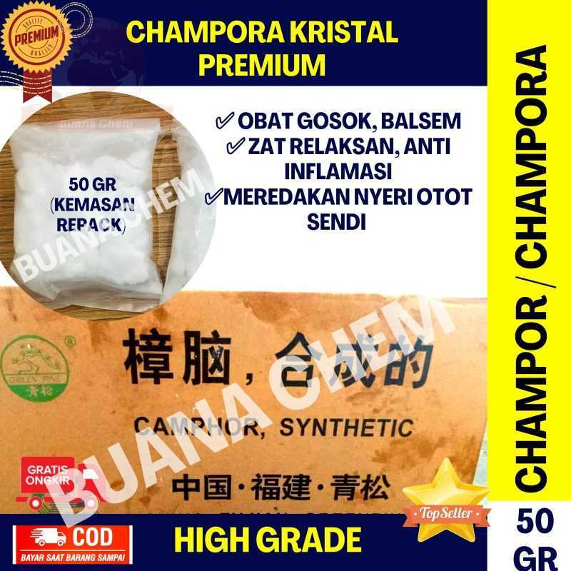 Jual Camphor 50 gram Camphora Kamper Champor di Seller BUANA CHEM ...