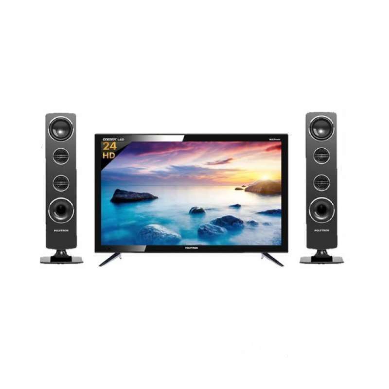 Promo POLYTRON LED TV 24 Inch 24TV1855 | HD READY CINEMAX SOUND TOWER ...