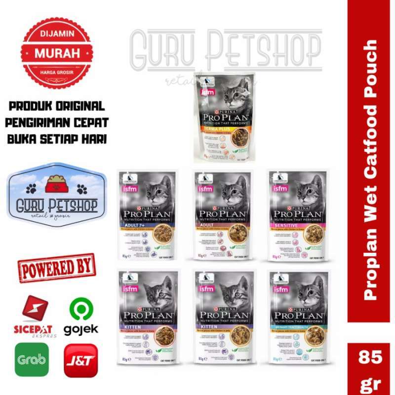 Jual Makanan Kucing Pro Plan Wet 85gr / Proplan Pouch / Proplan Sachet ...