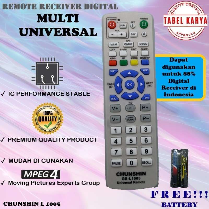 Promo REMOTE REMOT RECEIVER DIGITAL MPEG4 UNIVERSAL Diskon 50% di ...