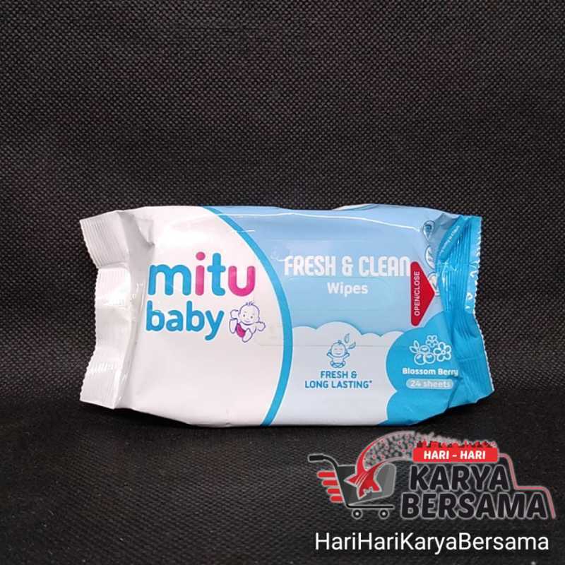 Jual Mitu Baby Fresh & Clean Wipes Blossom Berry 24's Di Seller ...