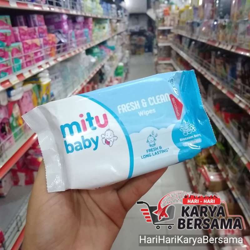 Jual Mitu Baby Fresh & Clean Wipes Blossom Berry 24's Di Seller ...