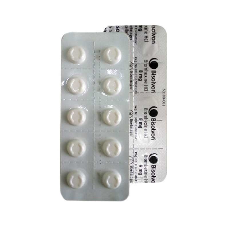 Jual Bisolvon @10 Tablet - Obat Batuk Berdahak Dan Pengencer Dahak Di ...