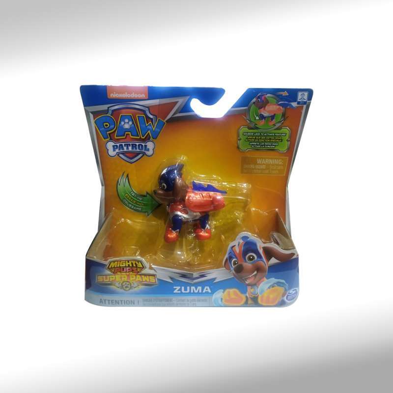 Jual Paw Patrol Mighty Pups Super Paws Zuma Figure With Backpack Di