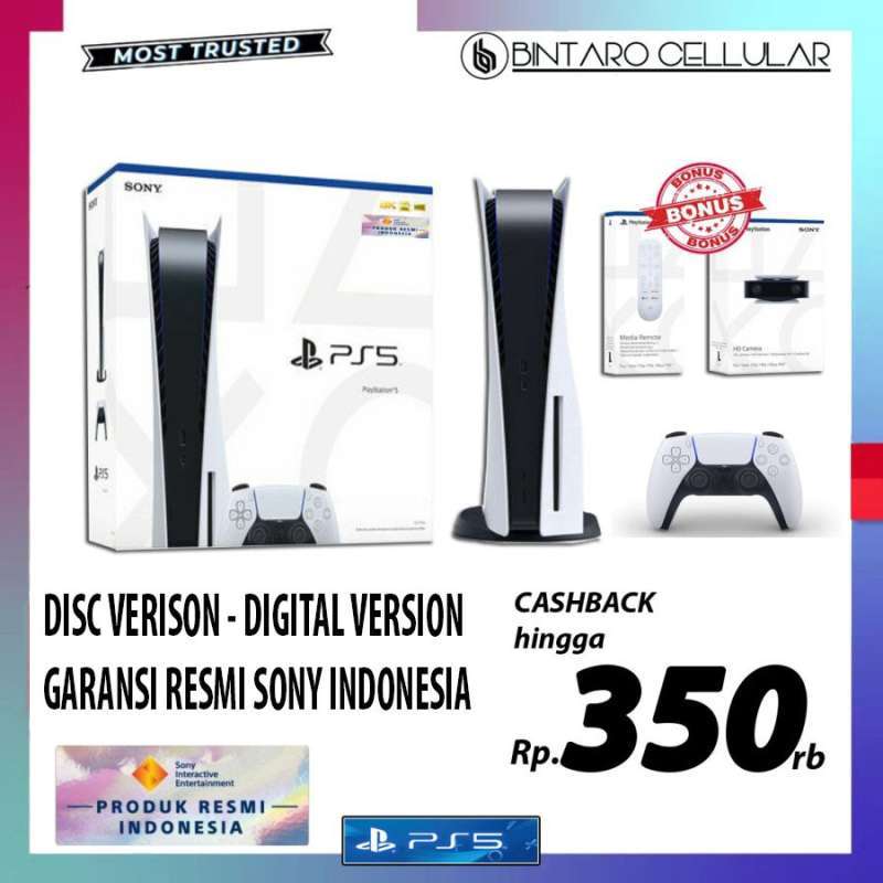 Jual Ps5 Sony Playstation 5 Ps 5 Game Console - Digital Dan Disc ...