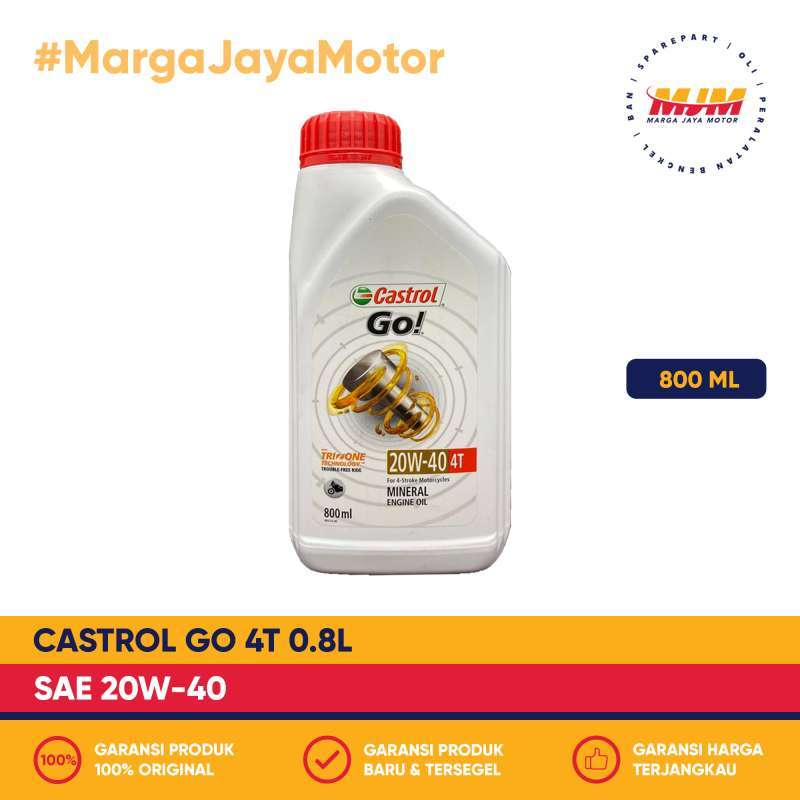 Jual Castrol Go 20W/40 [800ml] Castrol Oil 0.8L ORIGINAL di Seller ...