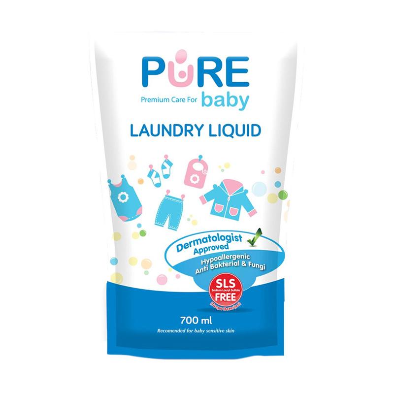 Jual Pure Baby Laundry Liquid Sabun Cuci Pakaian Bayi [700 mL/ Kemasan ...