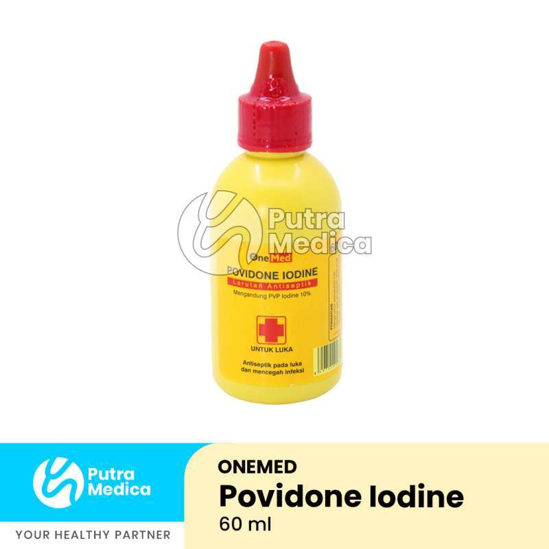 Jual Onemed Povidone Iodine 10% 60ml / Obat Merah / Larutan Antiseptik ...