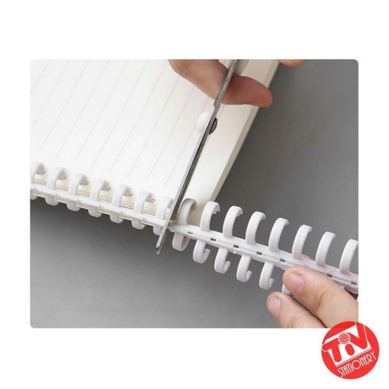 Jual Diy Plastic Ring Binding Strip (tulang Jilid Loose Leaf / Kertas ...