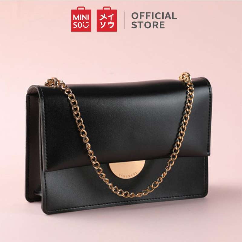 Jual Miniso Tas Selempang Wanita Semicircular Hardware Sling Bag Women Tas Cewek Kekinian Tas ...