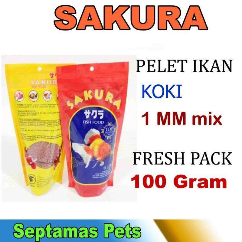 Promo SAKURA MIX 100 GRAM MAKANAN IKAN KOKI FRESH PACK Diskon 13% di ...