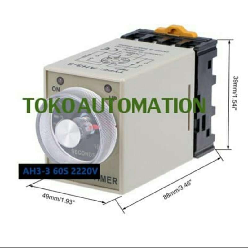 AC 24V Power On Time Relay Delay Timer 0-30 Second 30S DPDT, 56% OFF