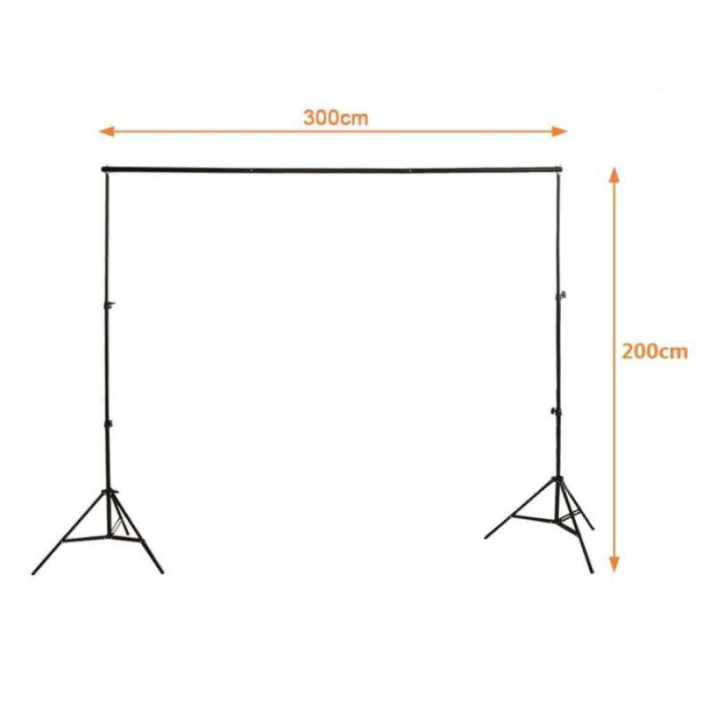 Jual Paket studio dengan stand background dan kain background - Netral ...