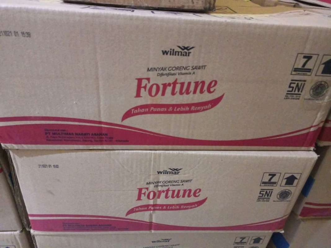 Jual Fortune Minyak Goreng 1 Liter Kemasan Bantal 1 Dus Isi 12 di ...