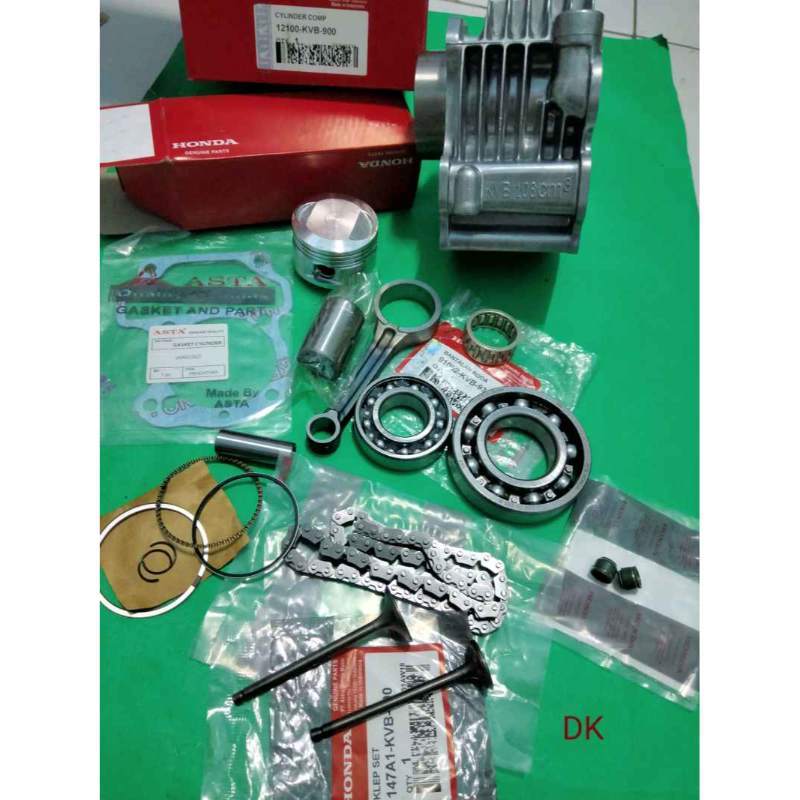 Promo Blok Seher,paking,seal klep, stang seher,bearing kruk as set,klep set,ranta keteng Vario ...