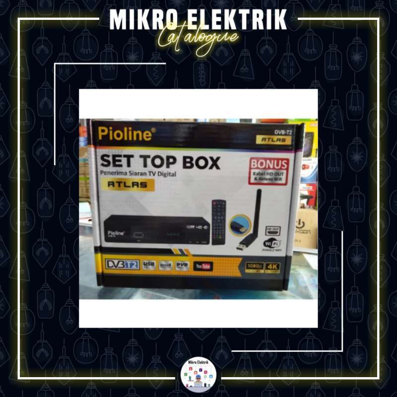 Promo PIOLINE SET TOP BOX DVB-T2 YOUTUBE PLUS HDMI DONGLE WIFI Diskon ...