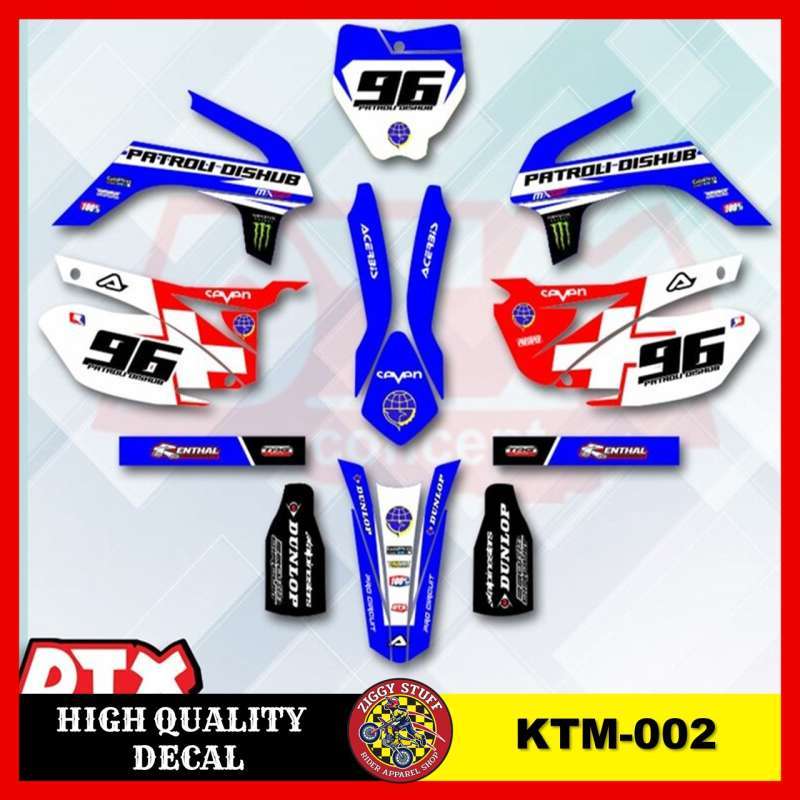 Jual Stiker Motor Ktm Decal Ktm Stiker Motor Keren Stiker Motor Trail ...