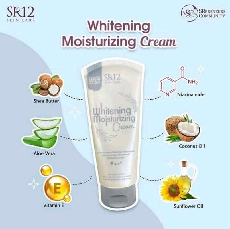 Jual WHITENING MOISTURIZING CREAM SR12 / INSTANT WHITENING BODY LOTION ...