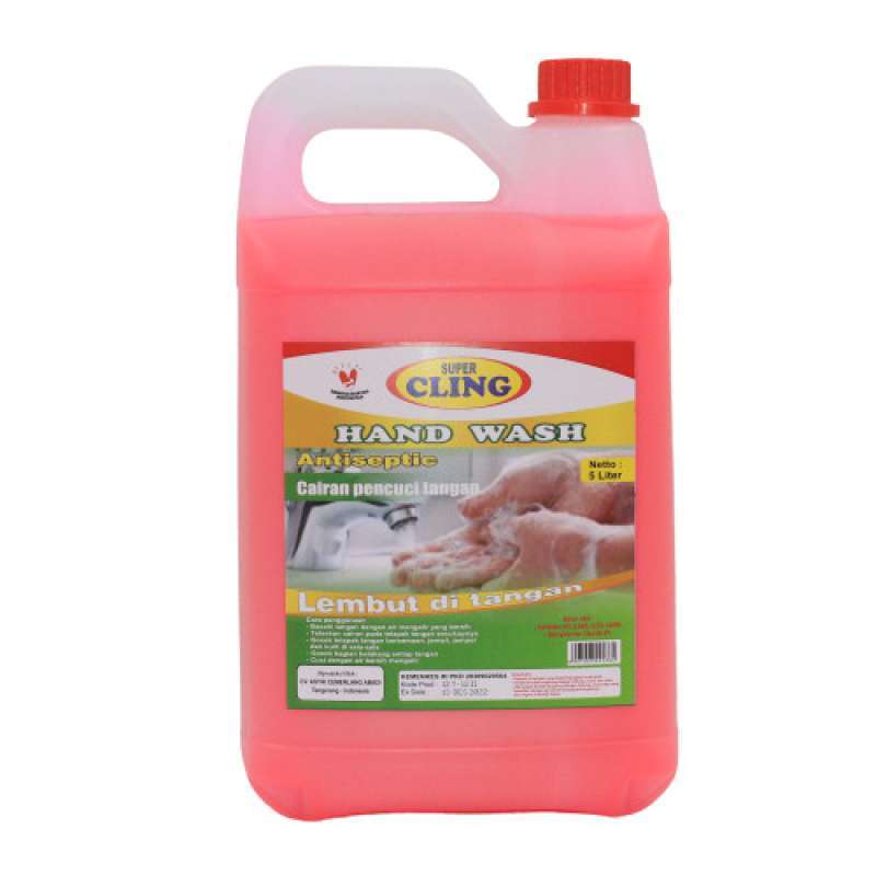 Jual Sabun Cuci Tangan Antiseptik / HAND SOAP SUPER CLING 5 LITER di ...