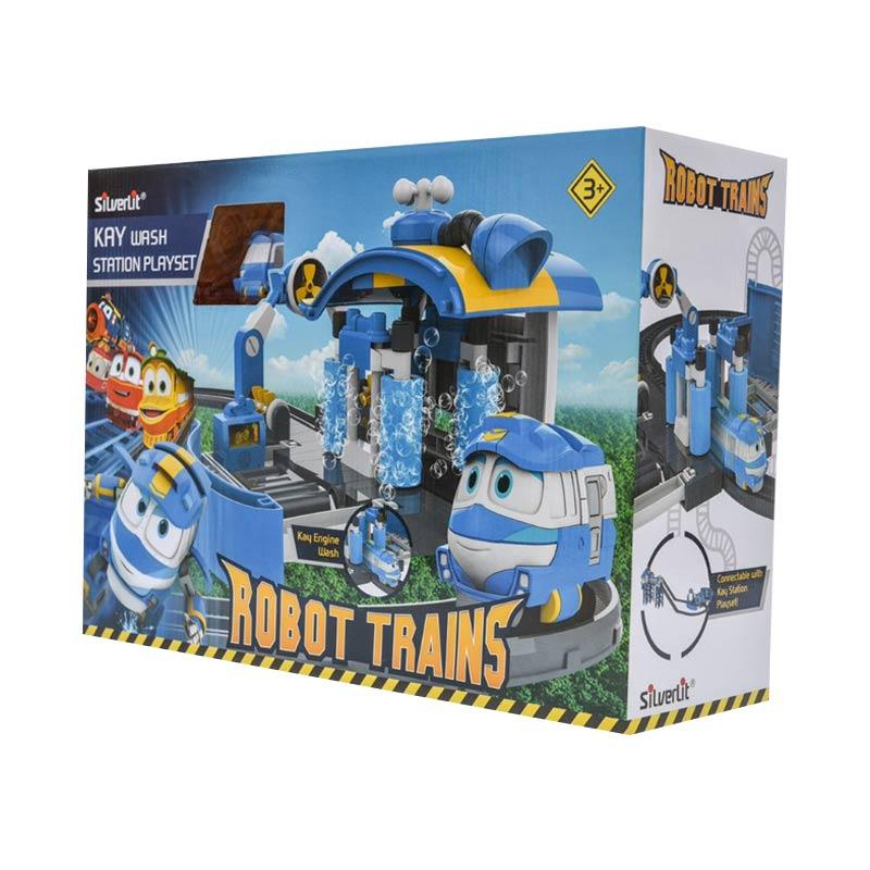 Jual Silverlit 80171 Robot Trains Kay's Car Wash Station Playset Kay ...