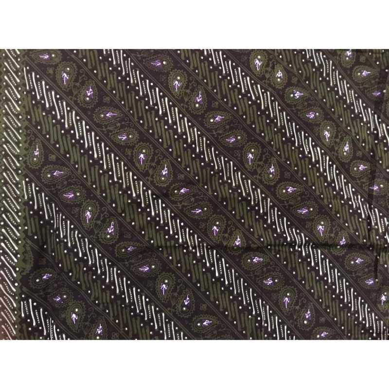 Jual Batik Klasik Kontemporer Motif Parang Hitam Hijau (Tulis Kombinasi ...