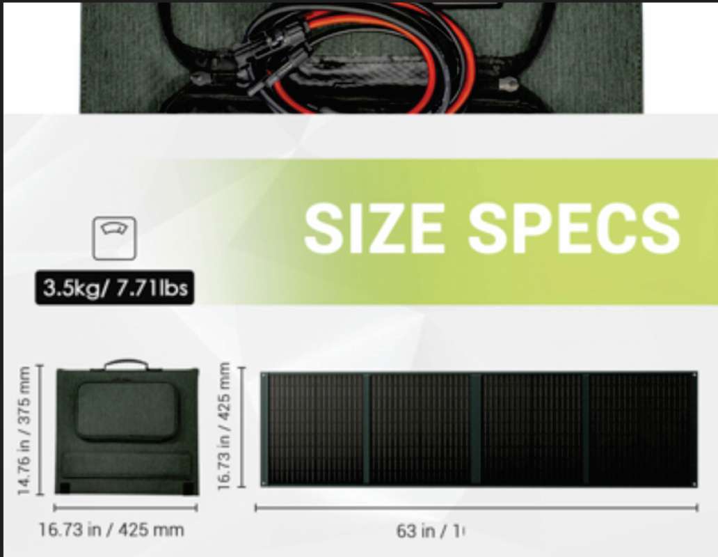 Promo Solar Panel Lipat Campervan 110 Wp Usb C Pd Mono Etfe Diskon 20% ...