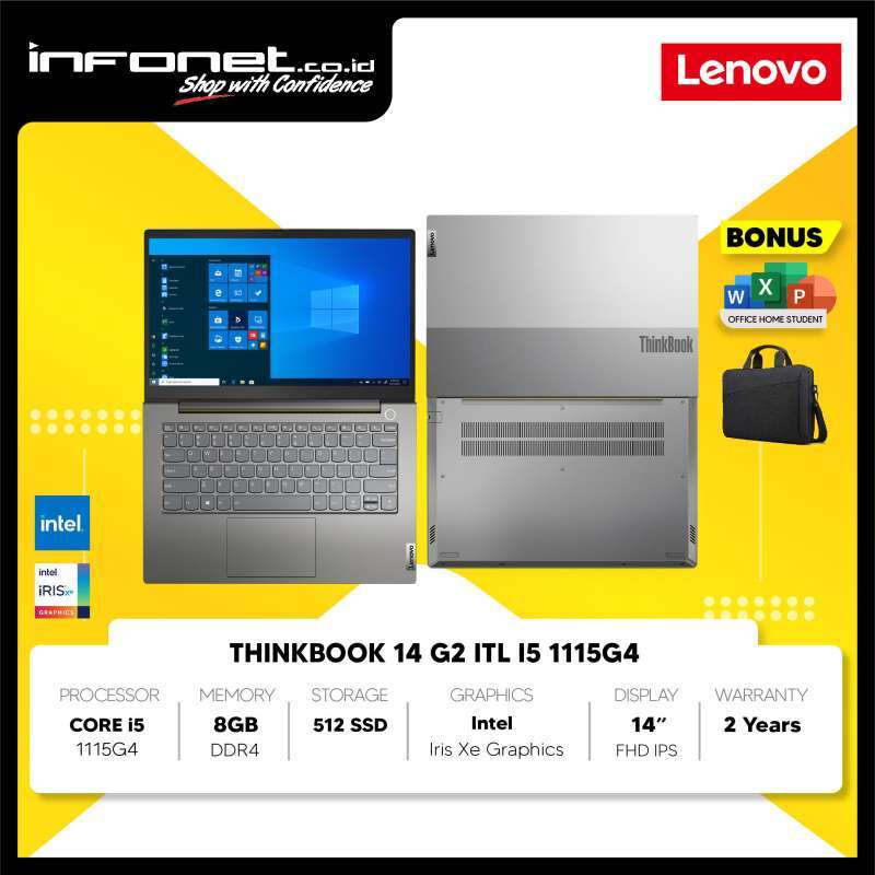 Jual Lenovo Thinkbook G Itl I G Gb Gb Iris Xe Fhd Ips W Ohs Di Seller Infonet