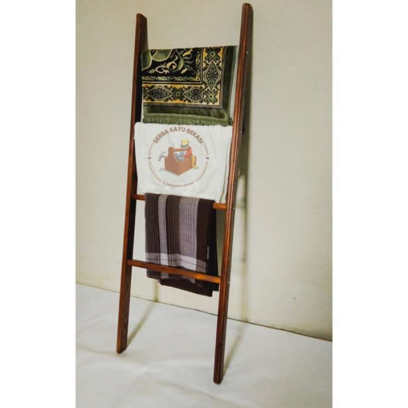 Jual Rak Tangga Kayu. Rak Sajadah Mukena. Gantungan Handuk. Kode 209 Di ...