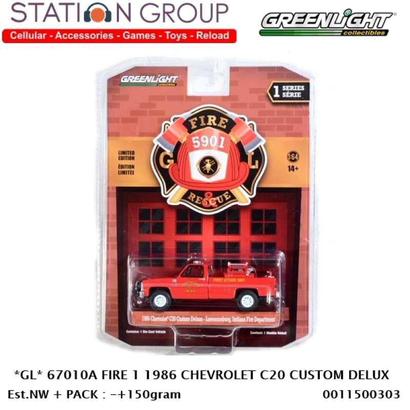 Jual GREENLIGHT 67010A FIRE 1 1986 CHEVROLET C20 CUSTOM DELUXE ...