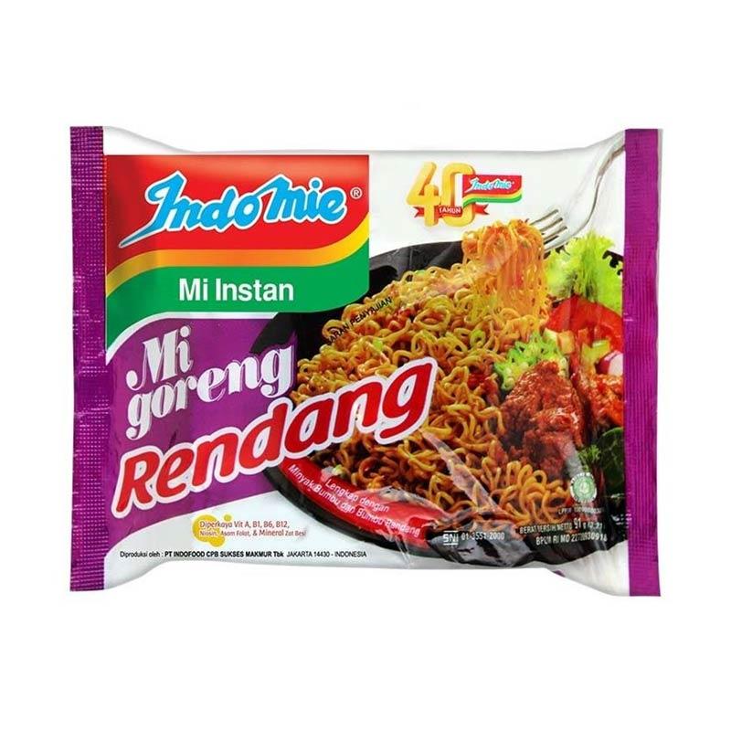 Jual Indomie Rendang Pedas Goreng Mie Instant [91 g/ Kemasan Bungkus ...