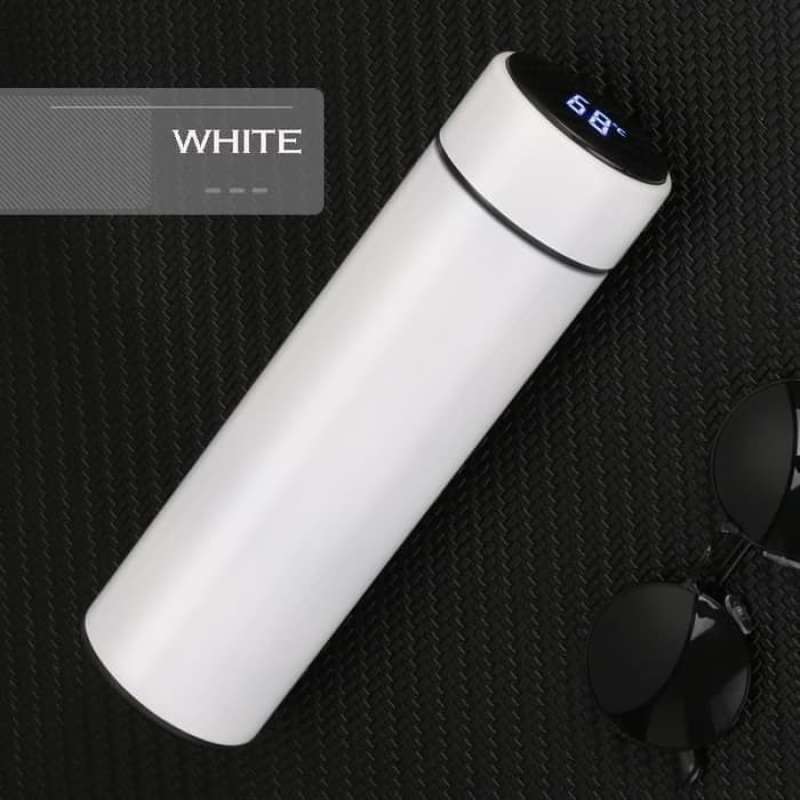 Jual [putih] Termos Led Temperatur Suhu Botol Vacuum Tumbler Termometer ...