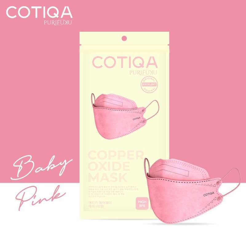 Jual Masker Medis KF94 COTIQA COPPER OXIDE ORIGINAL 5ply | DESIGN BY ...
