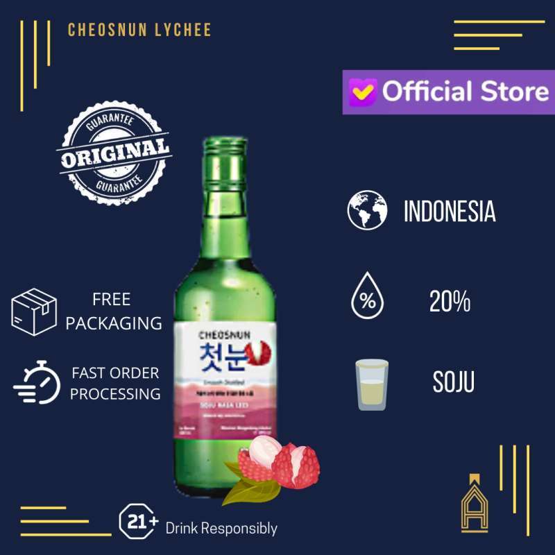 Promo ORIGINAL Soju Cheosnun Lychee Buah Leci Smooth Taste Korea PROMO ...