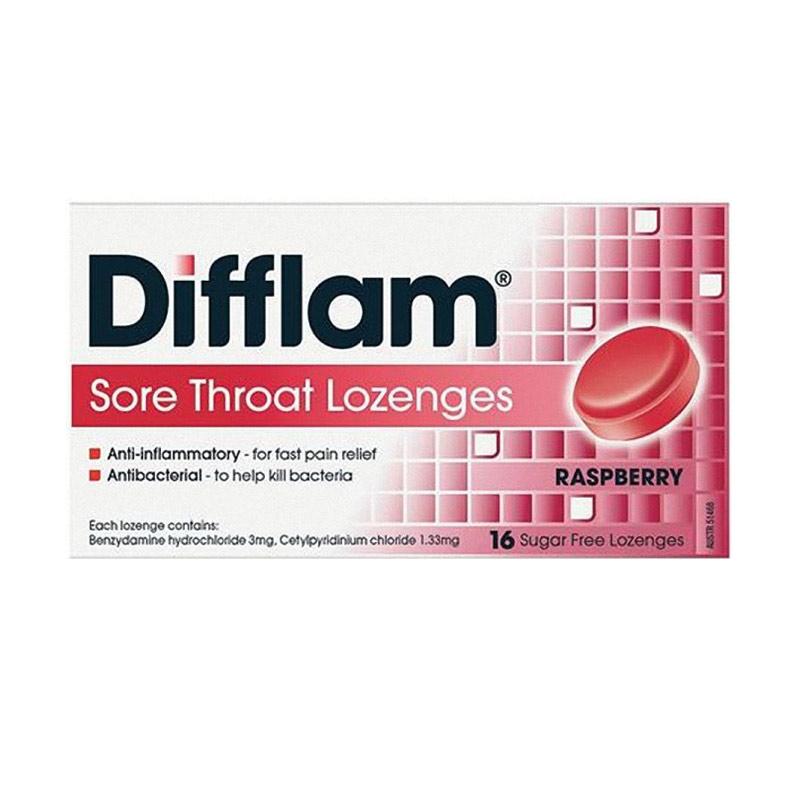 Jual Difflam Sugar Free Raspberry Obat Kesehatan [16 Lozenges] di ...